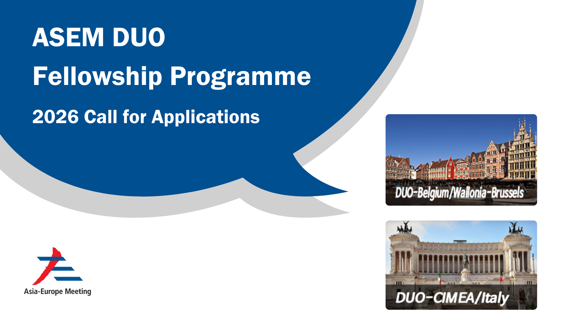 ASEM-DUO Fellowship Programme - ASEM InfoBoard